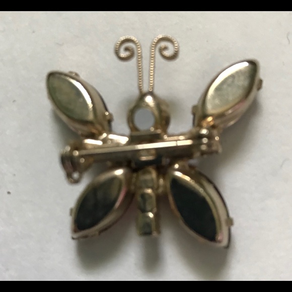 Jewelry | Vintage Gemstones Butterfly Brooch Or Pin | Poshmark